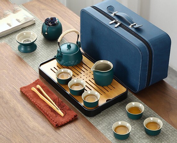 Convenient Tea Settravel Tea Set Small Setportable Travel - Etsy