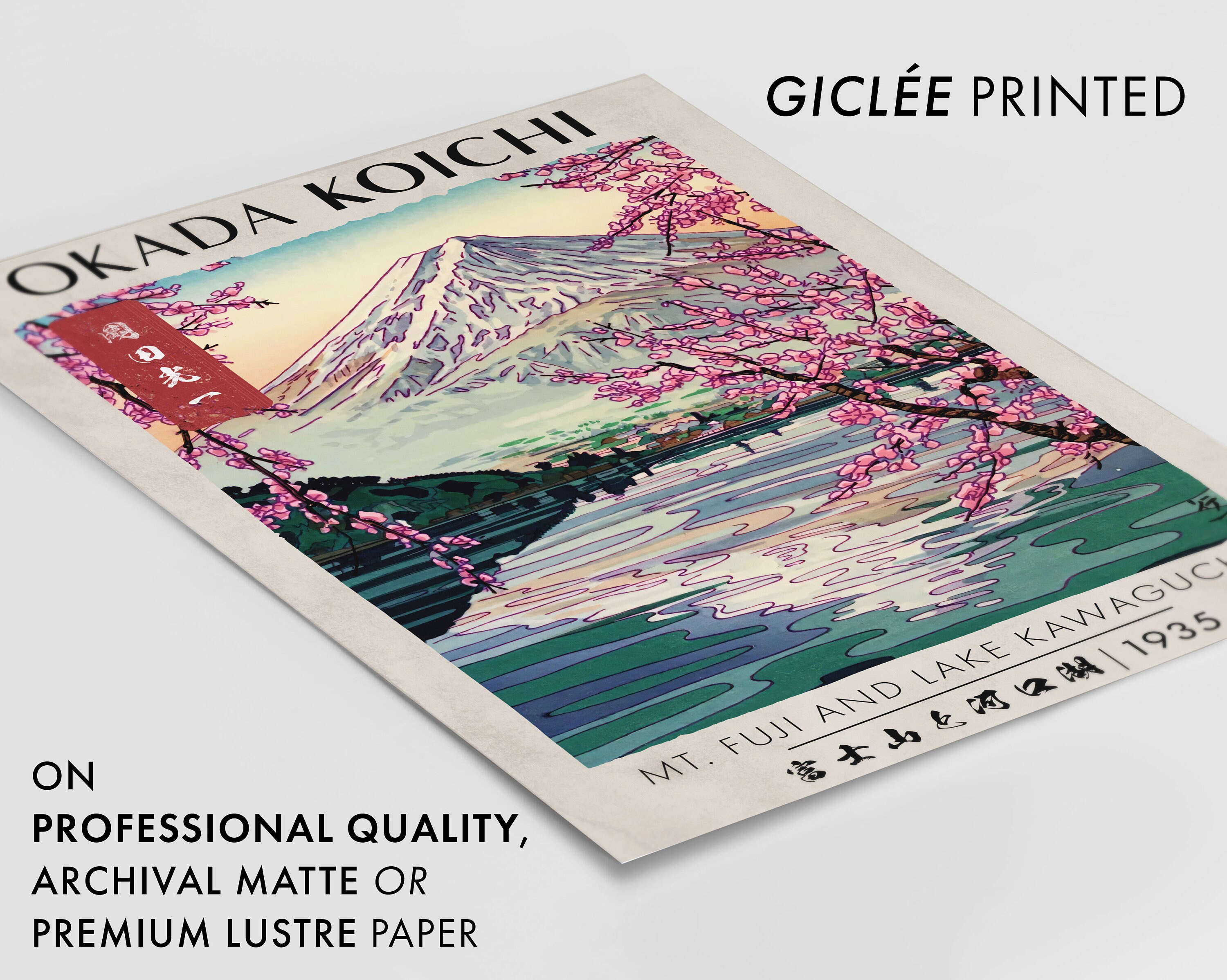 Okada Koichi Fuji Blossom Exhibition Poster Japan Exhibition - Etsy UK