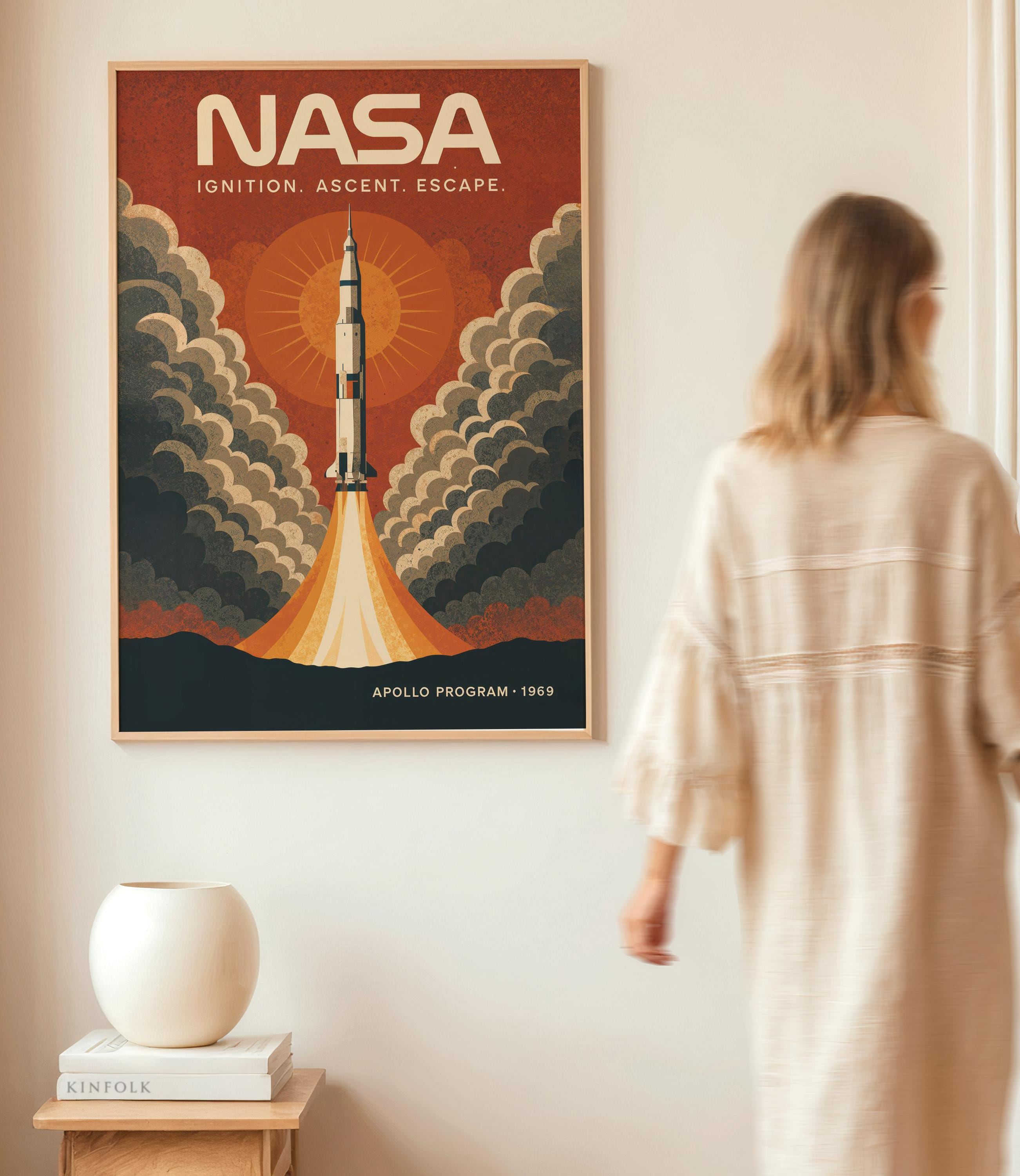 NASA Apollo Program 1969 Print, Space Poster, Vintage NASA Wall Art ...