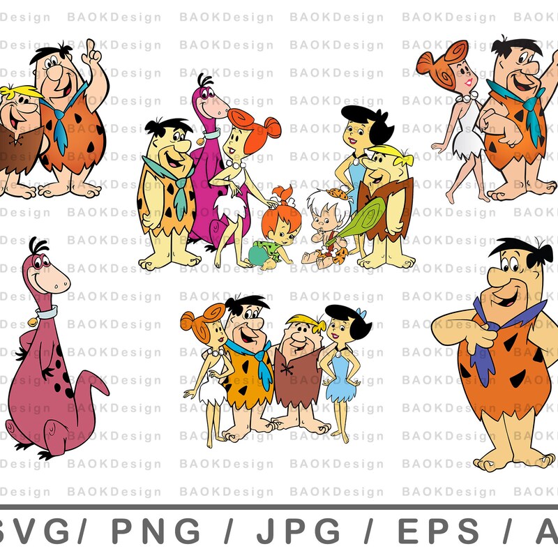Flintstone Svg - Etsy