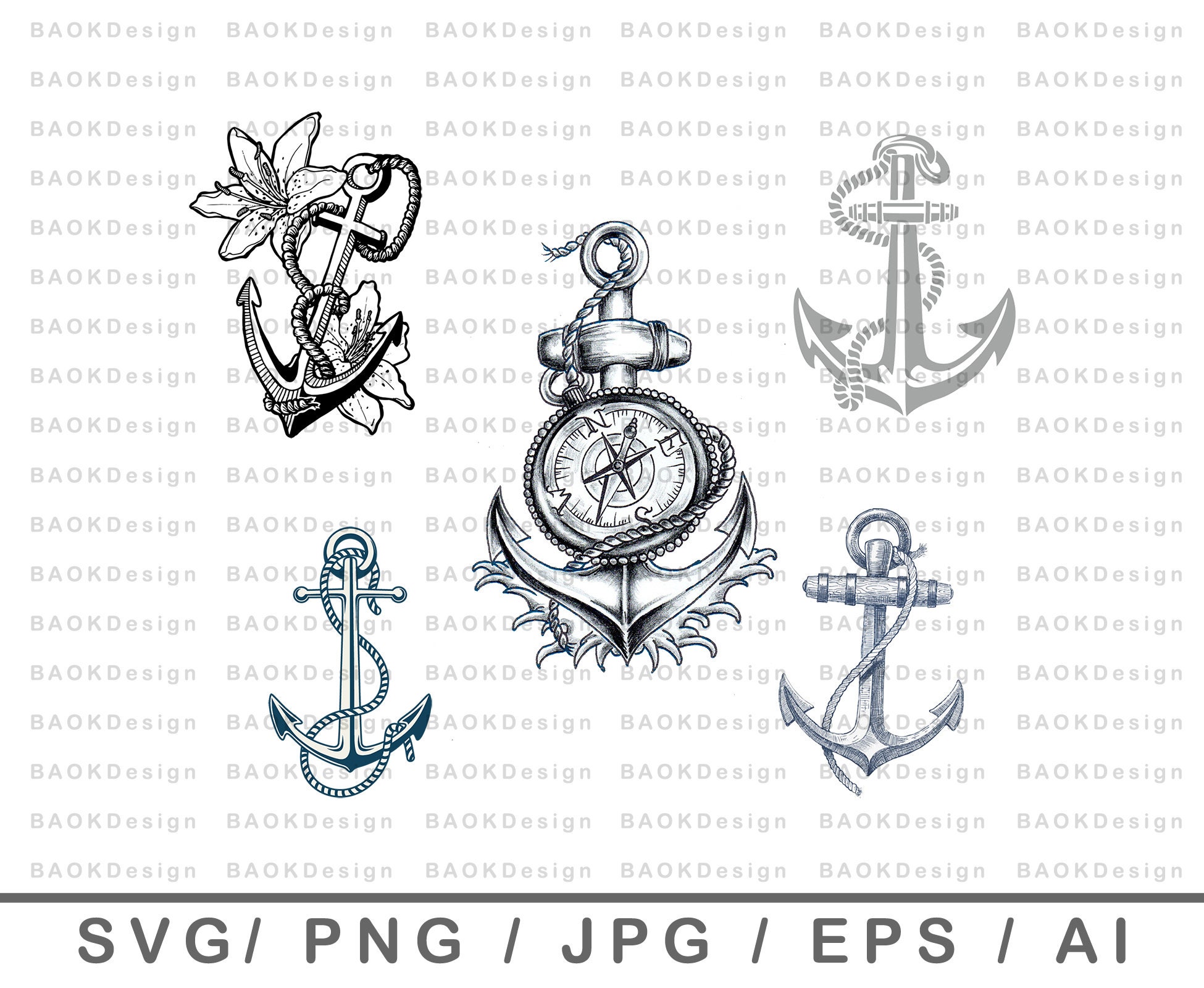 Anchor Anchor SVG Anchor PNG Anchor JPG Anchor Eps Anchor - Etsy