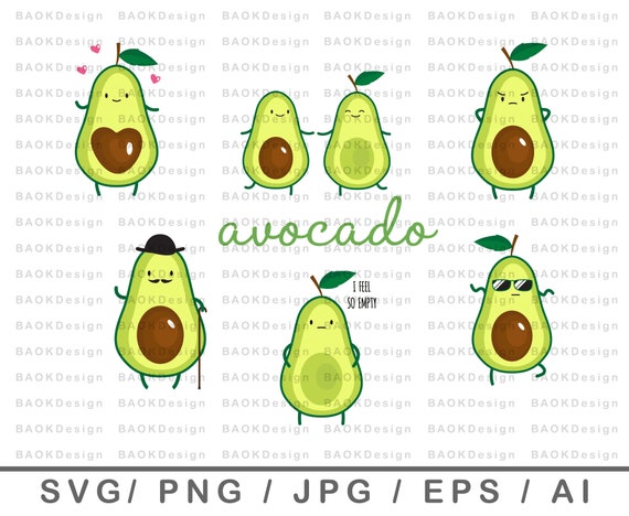 Avocado Avocado SVG Avocado PNG Avocado Jpg Avocado Eps | Etsy