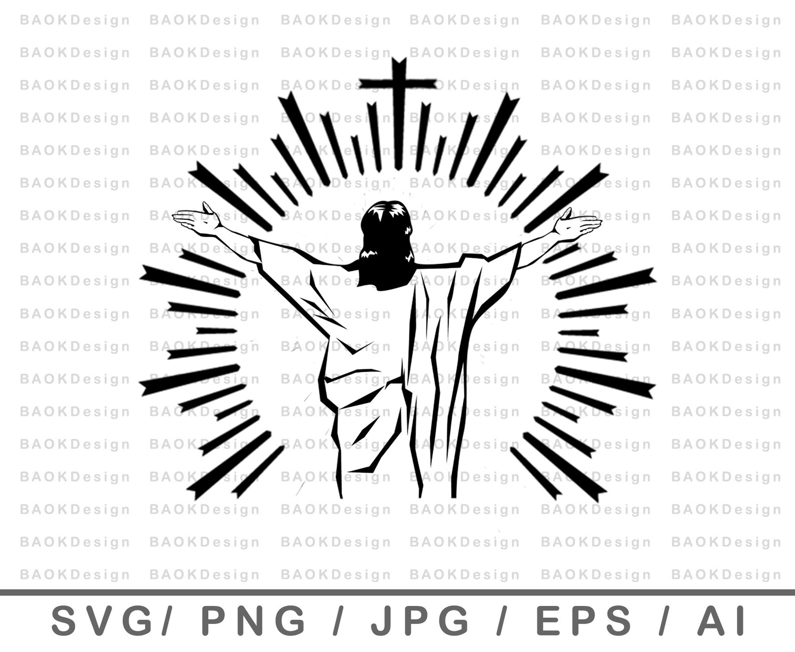 Jesus, Jesus Logo, Jesus SVG, Jesus PNG, Jesus JPG, Jesus Ai, Crucifix ...