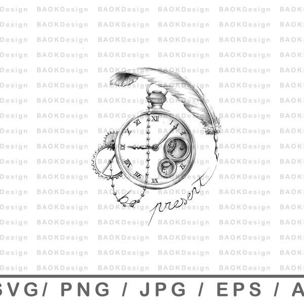 Pocket Watch Svg - Etsy