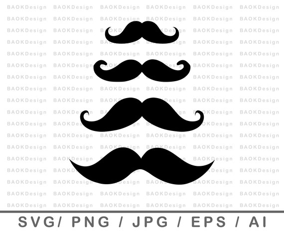 Bigote Día del Padre Bigote SVG Bigote PNG Bigote JPG - Etsy España