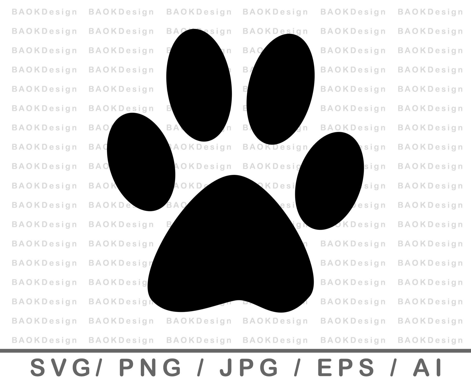 Paw, Animal Foot, Paw SVG, Paw PNG, Paw JPG, Paw Eps, Paw Ai - Etsy