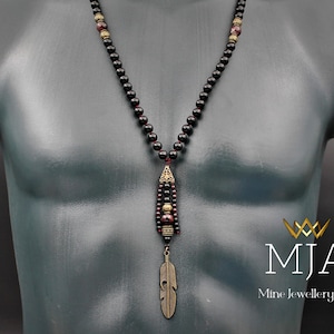 Spiritual Energy Garnet Beaded 108 Mala Necklace Hand Knot Red Garnet ...