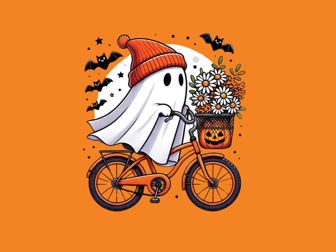 Cute Boo Jee Ghost Barista Png, Halloween Png, Coffee Png, Bougie Png ...