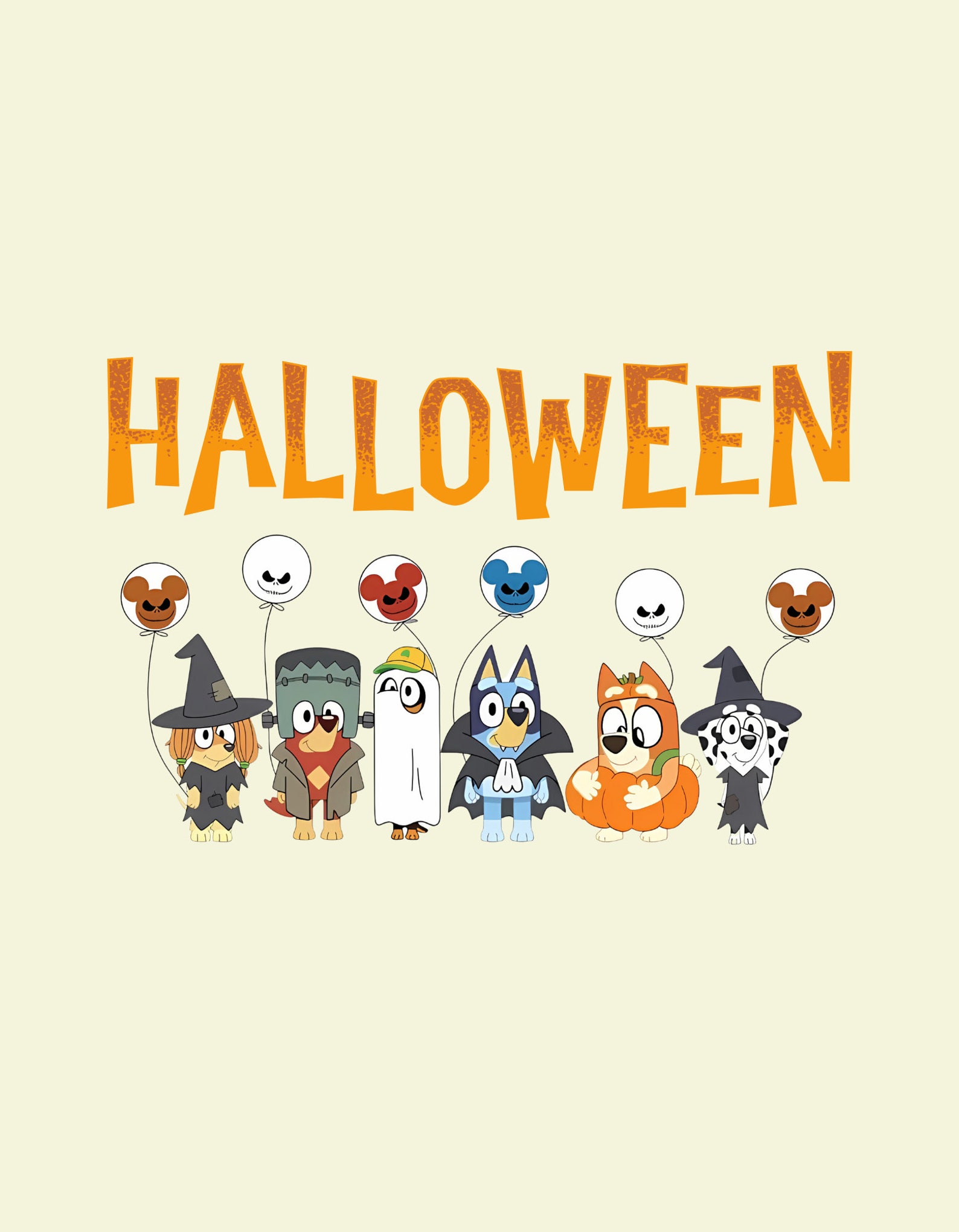 Bluey Halloween Png, Bluey Halloween Family Png, Trick or Treat Png ...