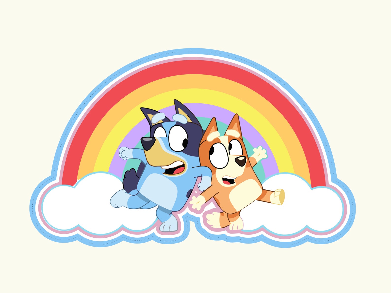 Bluey Rainbow Png, Bluey Friends Png, Bluey Png, Bluey Birthday Png ...