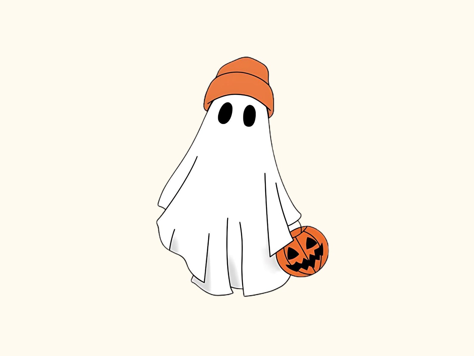 Cute Boo Jee Ghost Barista Png, Halloween Png, Coffee Png, Bougie Png ...