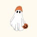 Cute Boo Jee Ghost Barista Png, Halloween Png, Coffee Png, Bougie Png ...