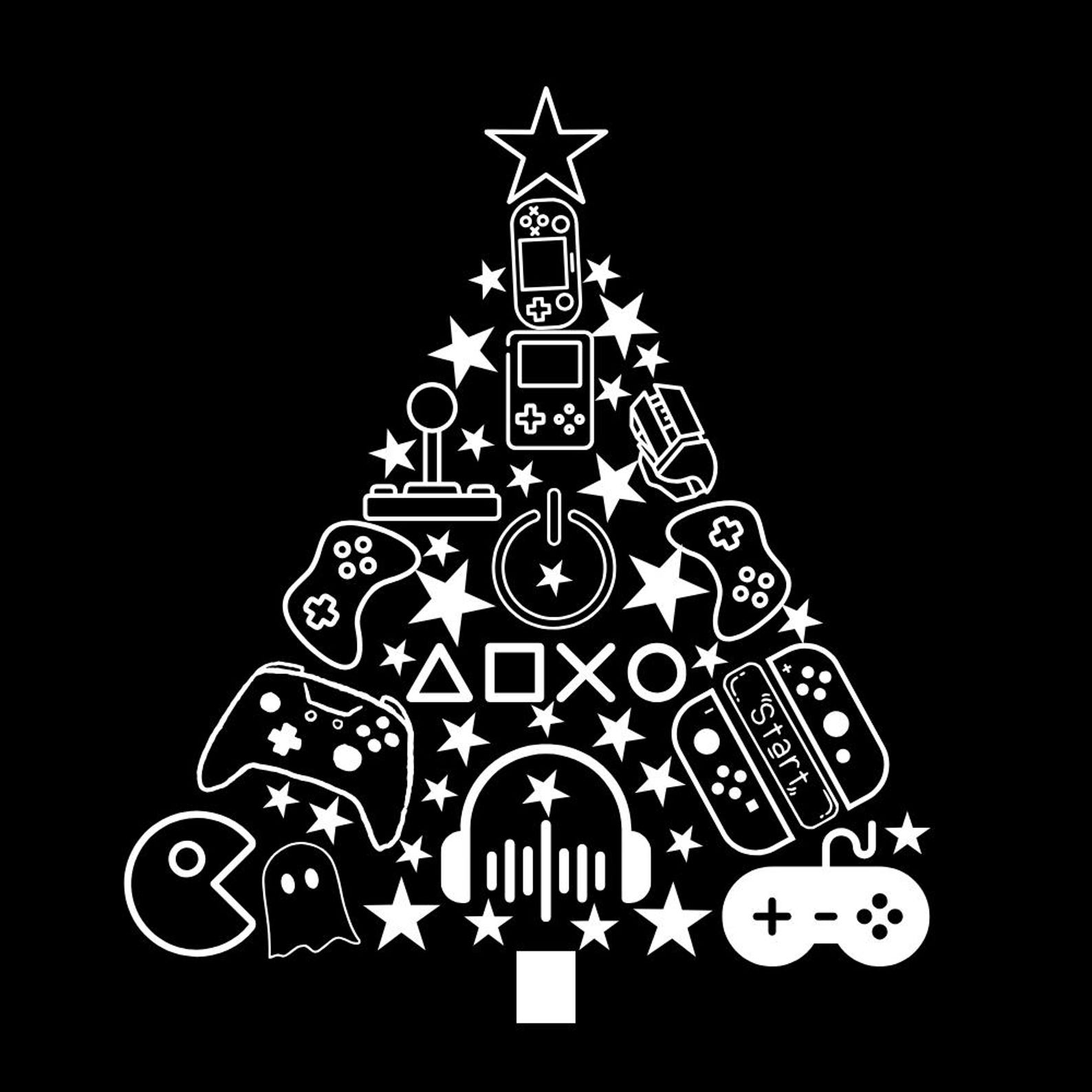 Christmas Gamer Tree SVG: Funny Game Controller Joystick Assemble Tree ...