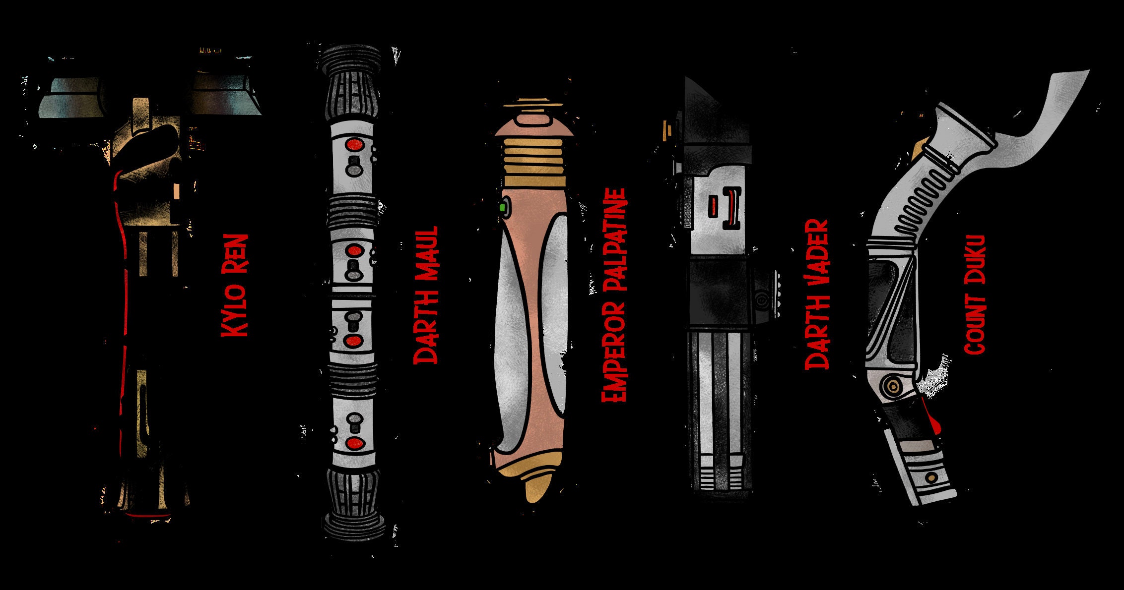 Sith Lord Lightsabers Mug Dark Side Star Wars Baddies Gift - Etsy Australia