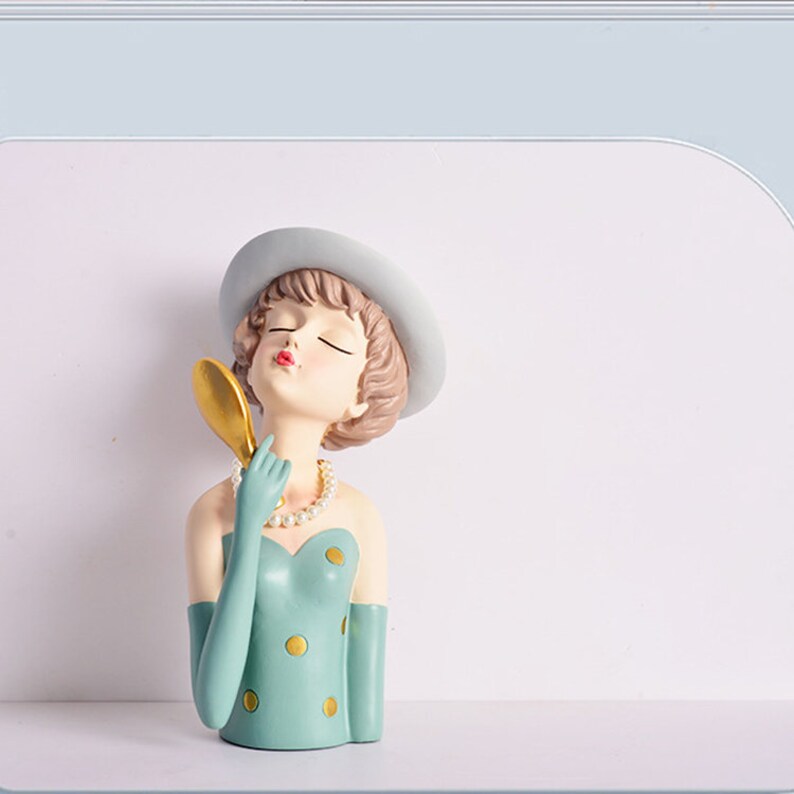 Modern Girl Statue Nordic Style Home Decor Table Decoration Modern Home ...