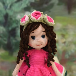 Amigurumi Doll Watermelon, Watermelon Doll, Amigurumi Princess Doll ...
