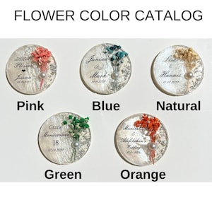 Custom Fridge Magnets,wedding Favors,engagement Gift,dried Flower ...