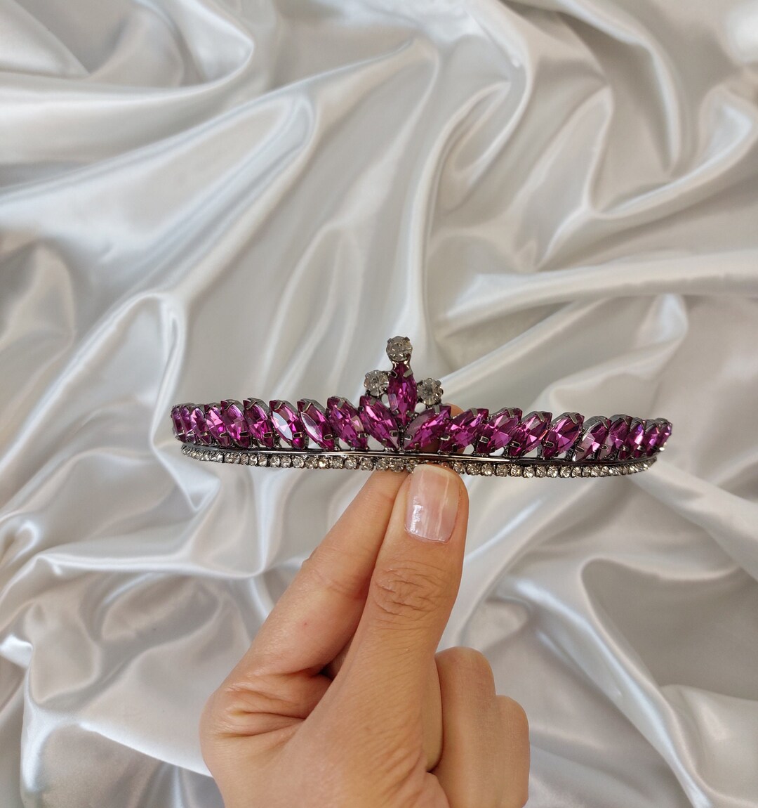 Purple Crystal Tiara,henna Tiara, Bridal Crown, Bridal Crown For ...