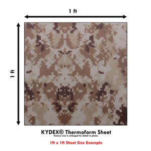 KYDEX Infused Thermoform Sheet Vapor semi-transparent desert Digital ...