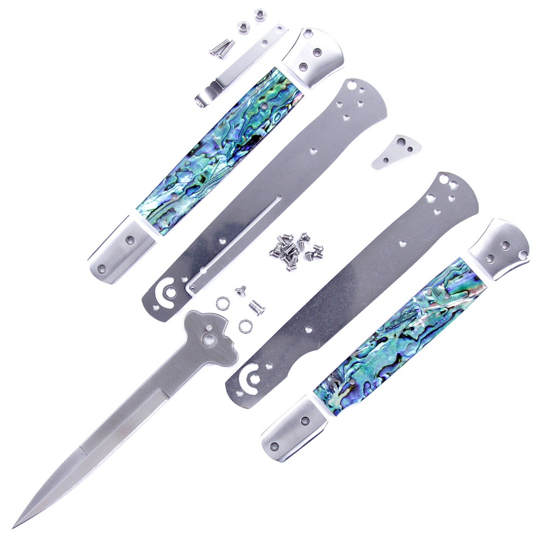 STX10 Folding Knife Kit - Dual Bearing Flipper Design - DIY Stiletto ...