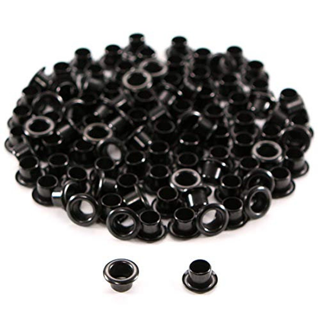 Eyelets - (#8-6 Length) - (1/4 Inch Diameter) - (black Coated) - (100 ...
