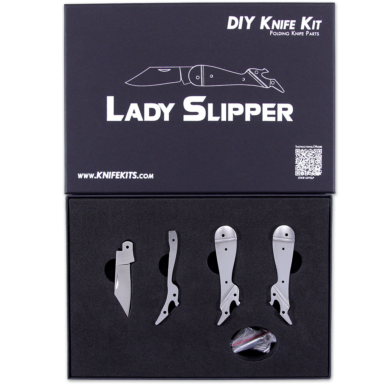 Lady Slipper Slipjoint Folding Knife Making Kit USA Design handle Combo ...