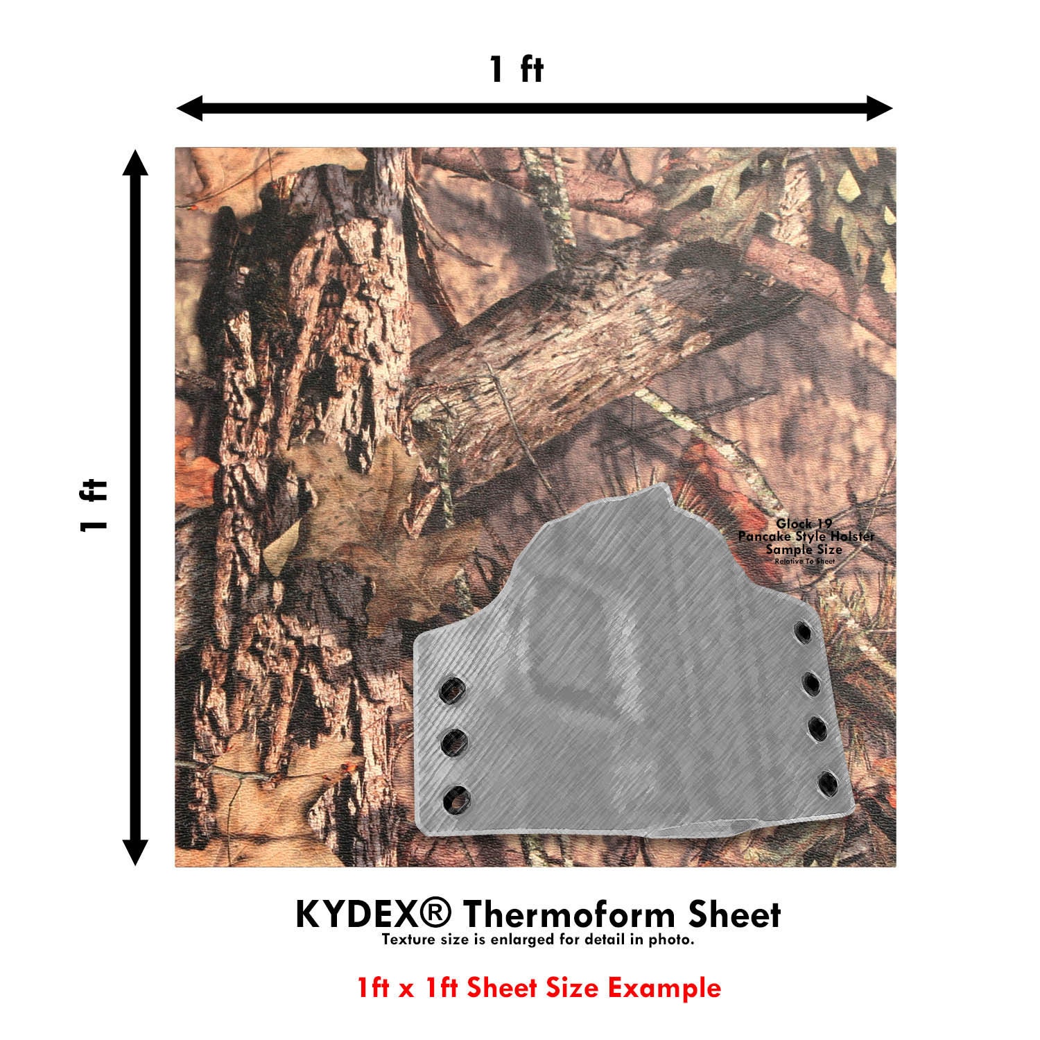KYDEX Infused Thermoform Sheet mossy Oak® Break-up Country® P1 Texture ...