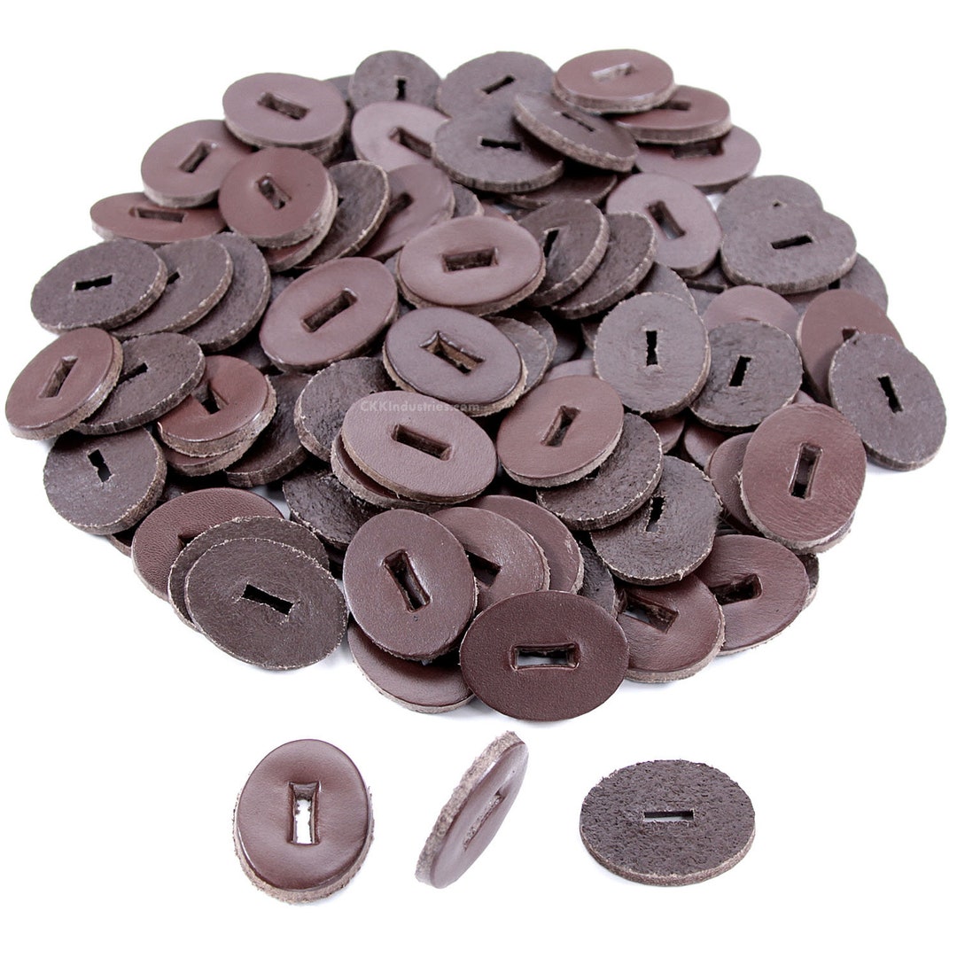 Cowhide Leather Handle Washers - Oval - (1.30 X 1.00 X .125 ...