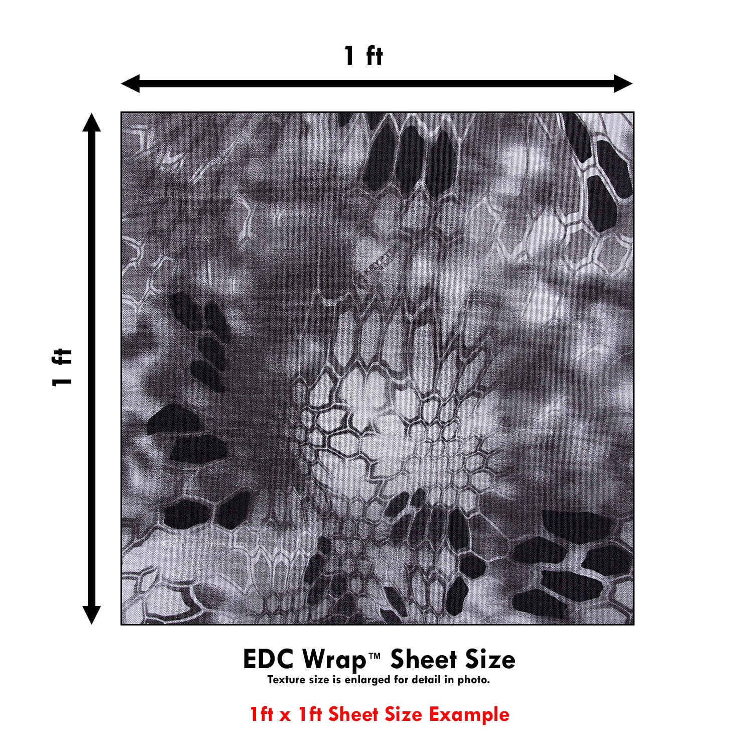 EDC Wrap Adhesive Fabric Wrap Cordura 500D kryptek® Raid Multiple Sizes ...