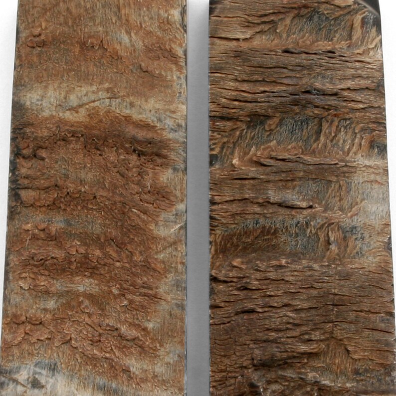 Buffalo Horn Knife Handle Scales - (bark) - (amber/black) - (multiple ...