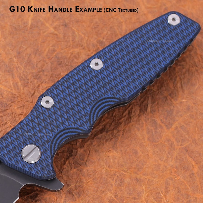 G10 Knife Handle Material brick/black USA Made for Grips & Knife Handle ...