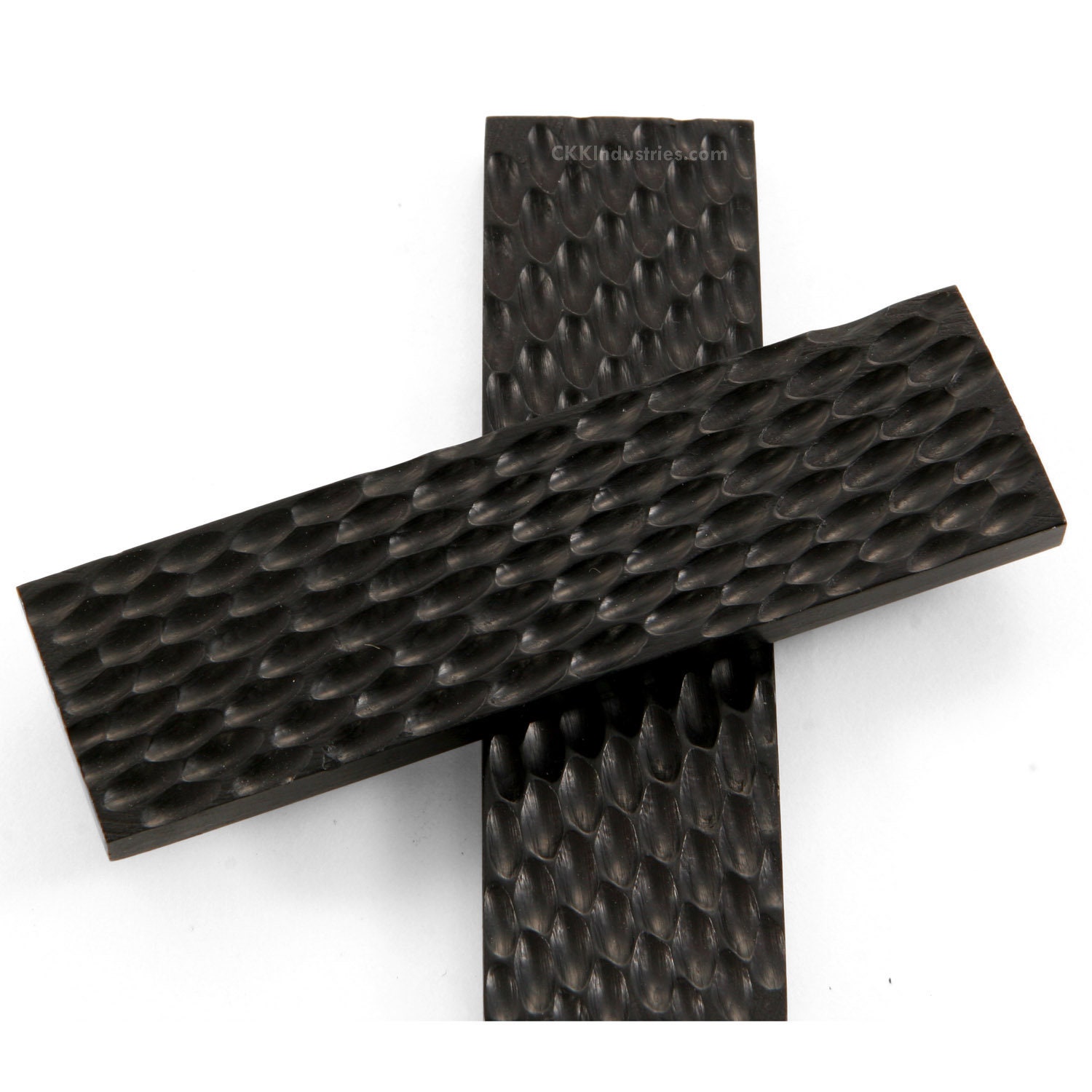 Buffalo Horn Knife Handle Scales - (standard Jigged) - (black) - (3 ...