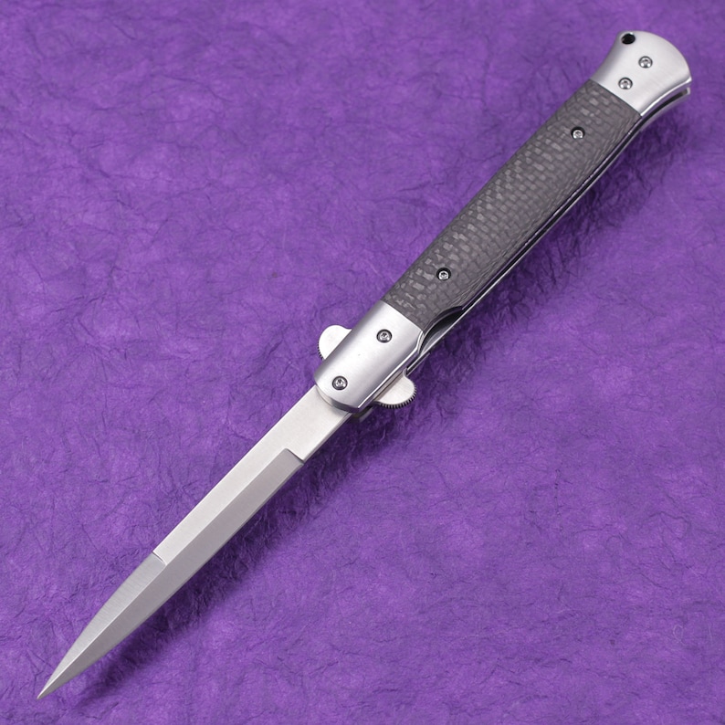 STX10 Folding Knife Kit Dual Bearing Flipper Design DIY Stiletto Parts ...