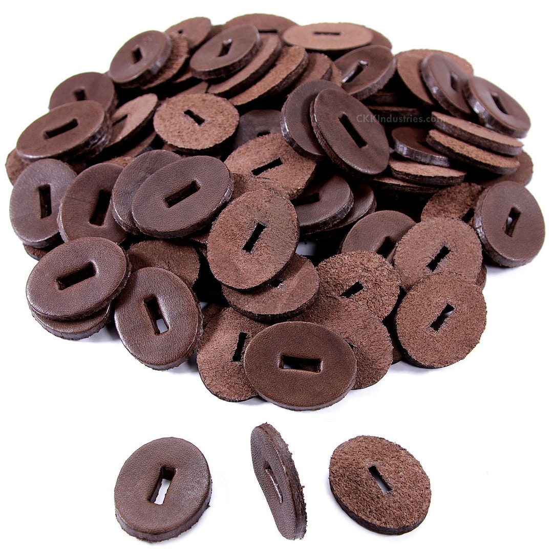 Cowhide Leather Handle Washers - Oval - (1.30 X 1.00 X .125 ...