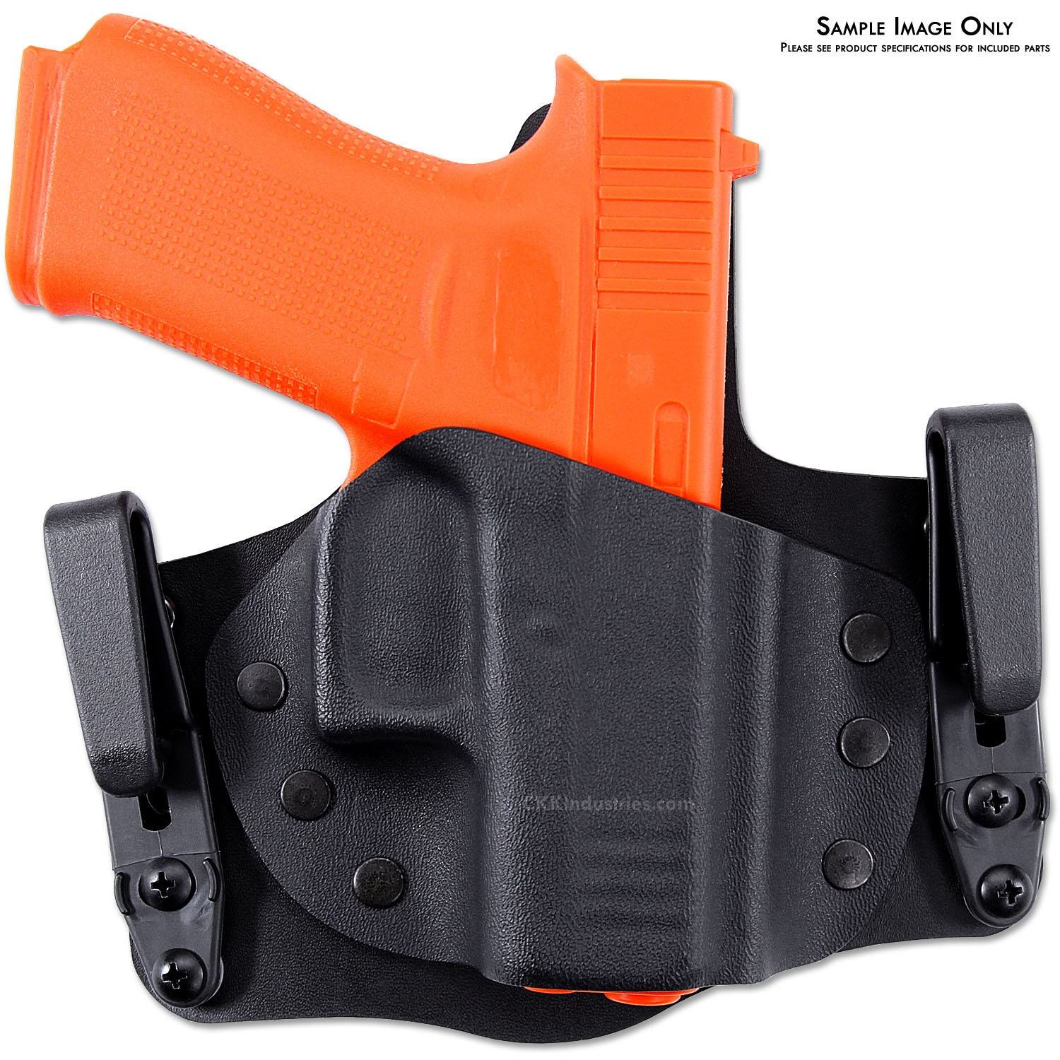 DIY Hybrid Holster Making Kit KYDEX black Cowhide Leather Backer black ...