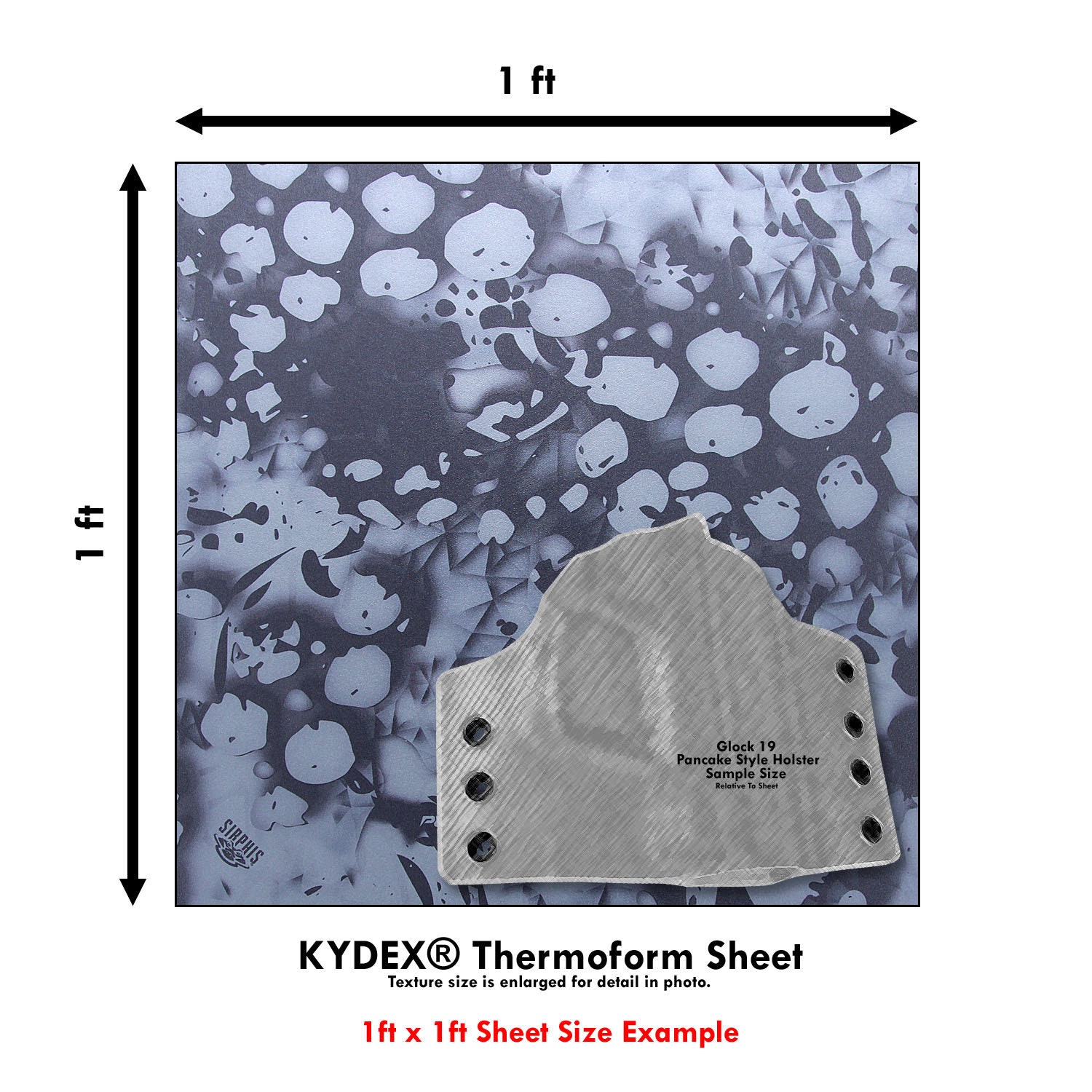 KYDEX Infused Thermoform Sheet Liquid Metal glossy - Etsy