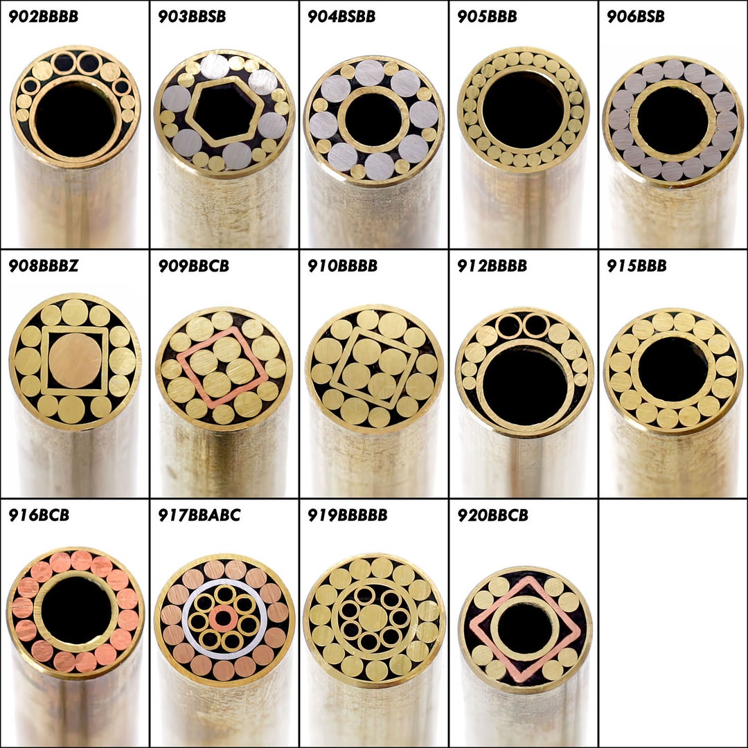 Mosaic Pins - (0.312 (5/16) Inch Diameter) - Brass/bronze/copper ...