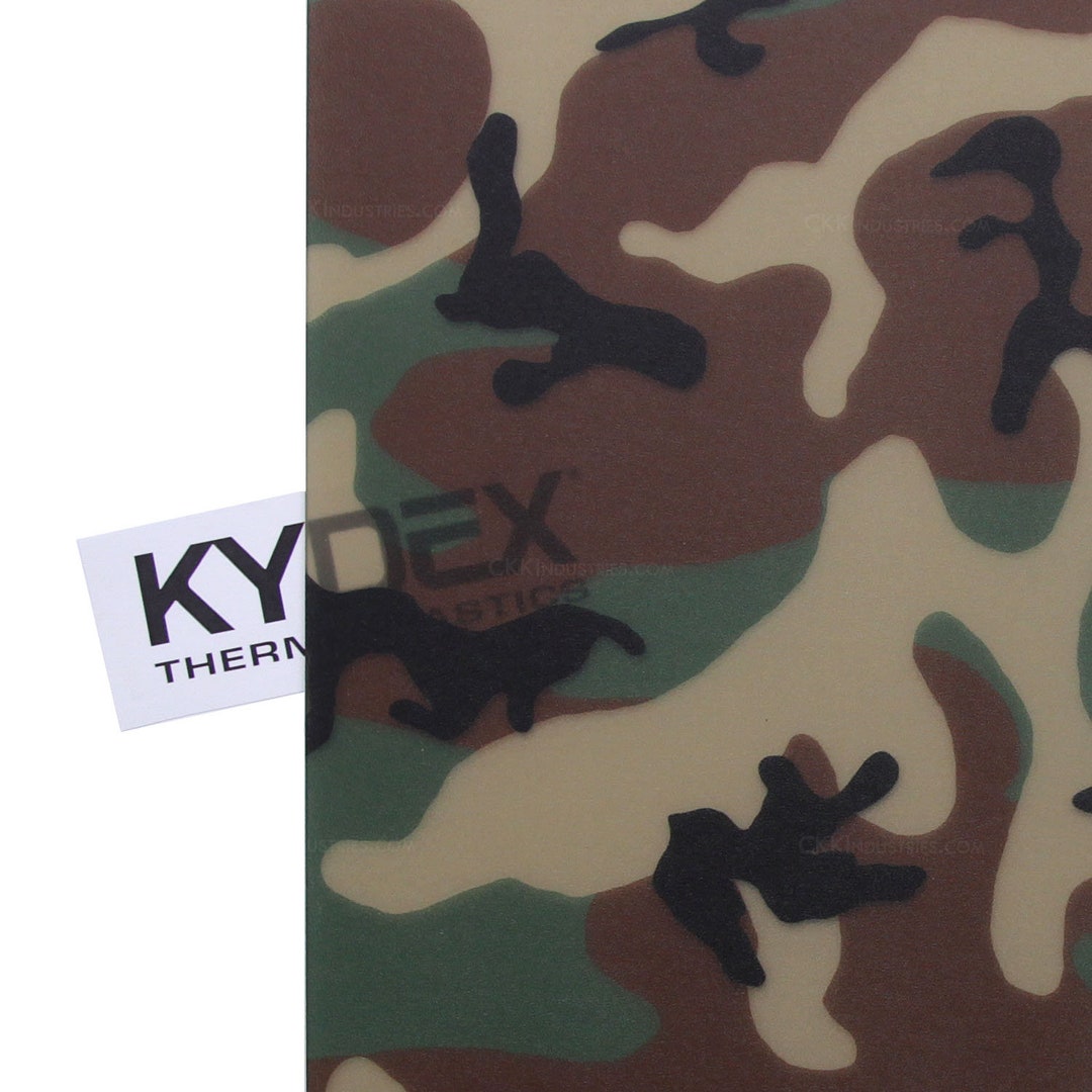 KYDEX Infused Thermoform Sheet Vapor semi-transparent woodland Camo P1 ...