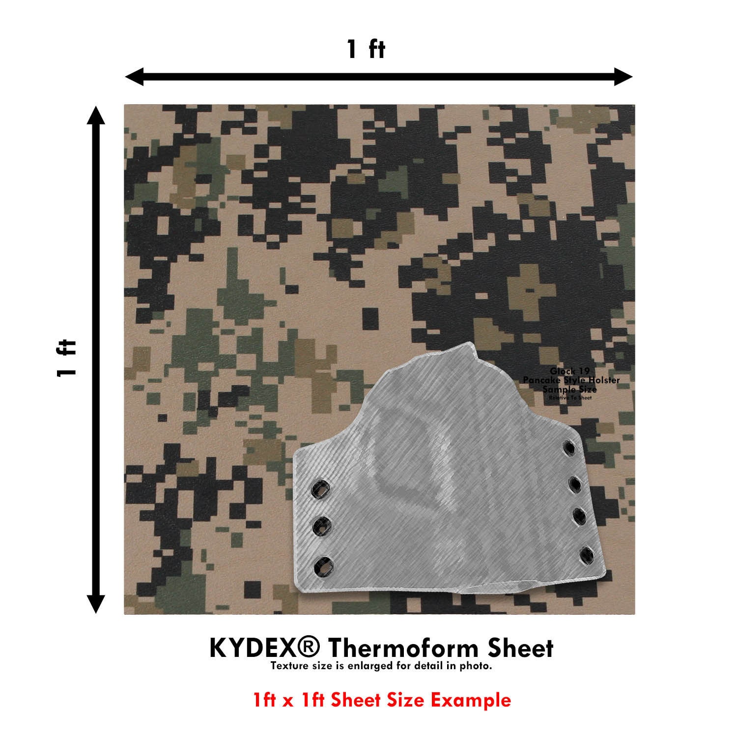 KYDEX Infused Thermoform Sheet digital AOR2 Camo P1 - Etsy