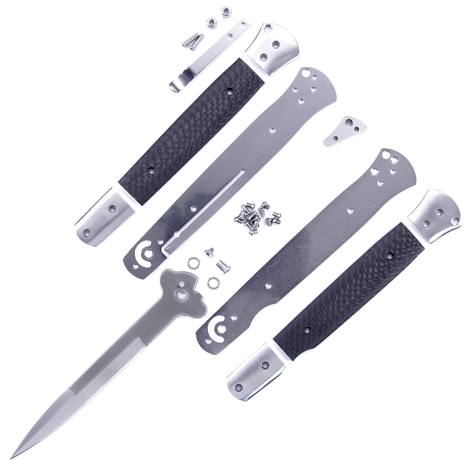 STX10 Folding Knife Kit - Dual Bearing Flipper Design - DIY Stiletto ...