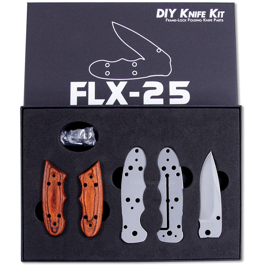 Framelock Knife Making Kit - Model FLX25 - DIY Folding Knife Parts Kit ...