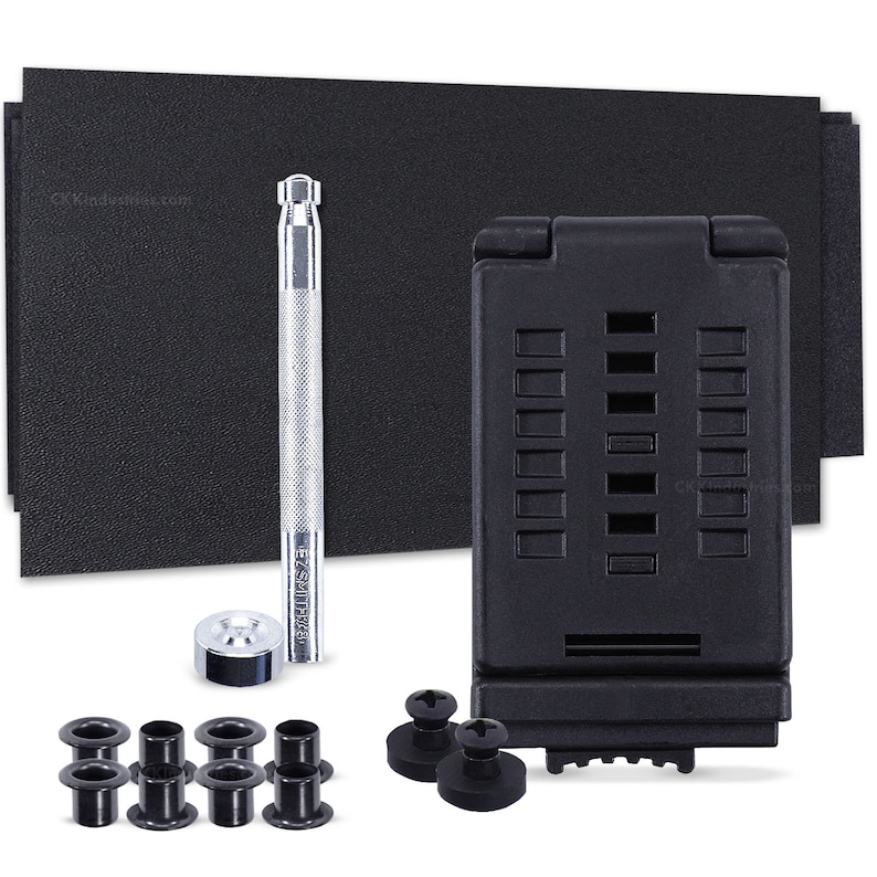 DIY Sheath Making Kit - 1-piece Design - KYDEX® - Black - (w/dcl Belt ...