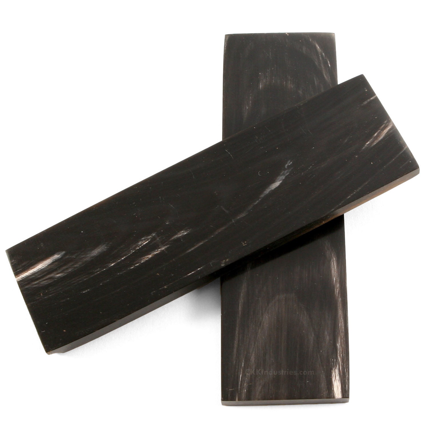 Buffalo Horn Knife Handle Scales - (flat Top) - (black) - (multiple ...