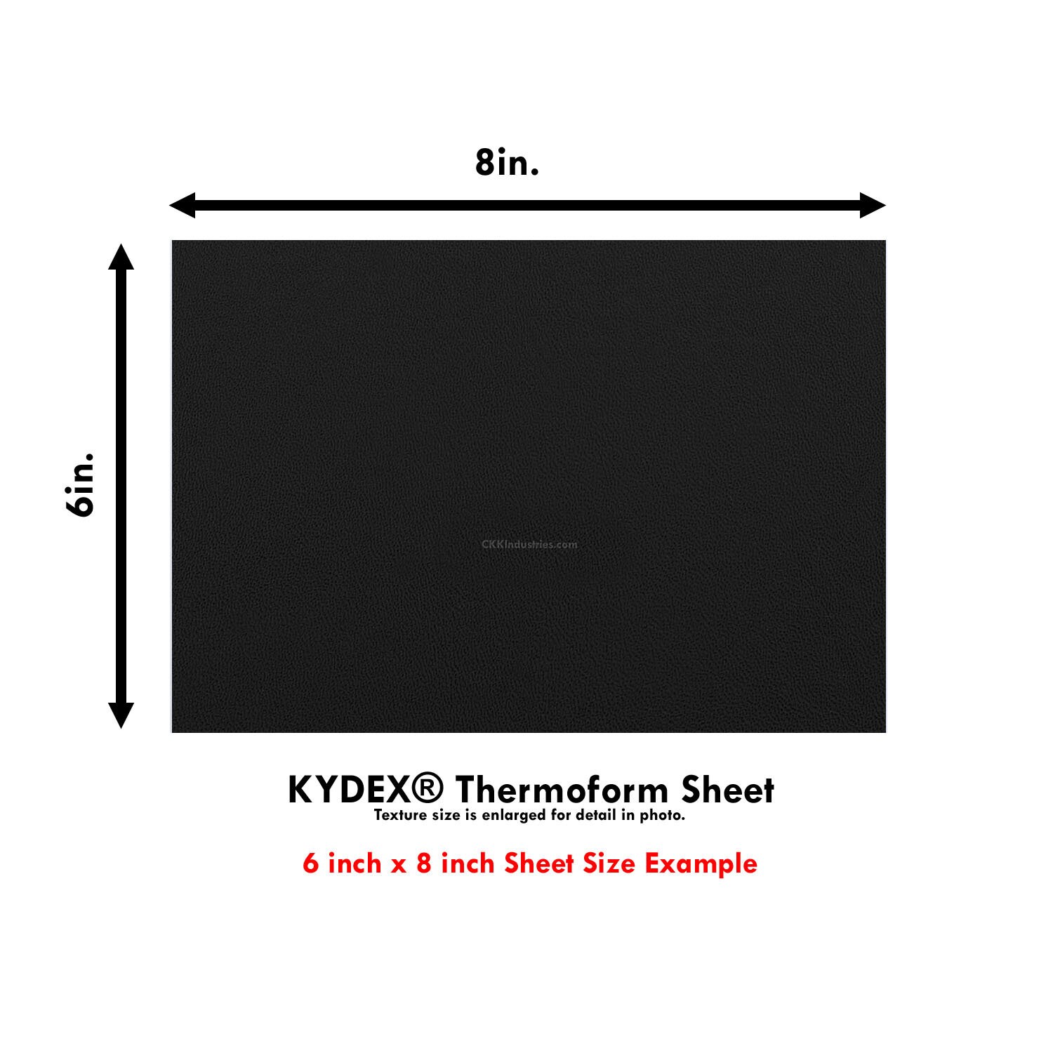 DIY Sheath Making Kit - 1-piece Design - KYDEX® - Black - (w/dcl Belt ...
