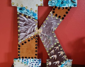 Western Cowhide Letters | Etsy