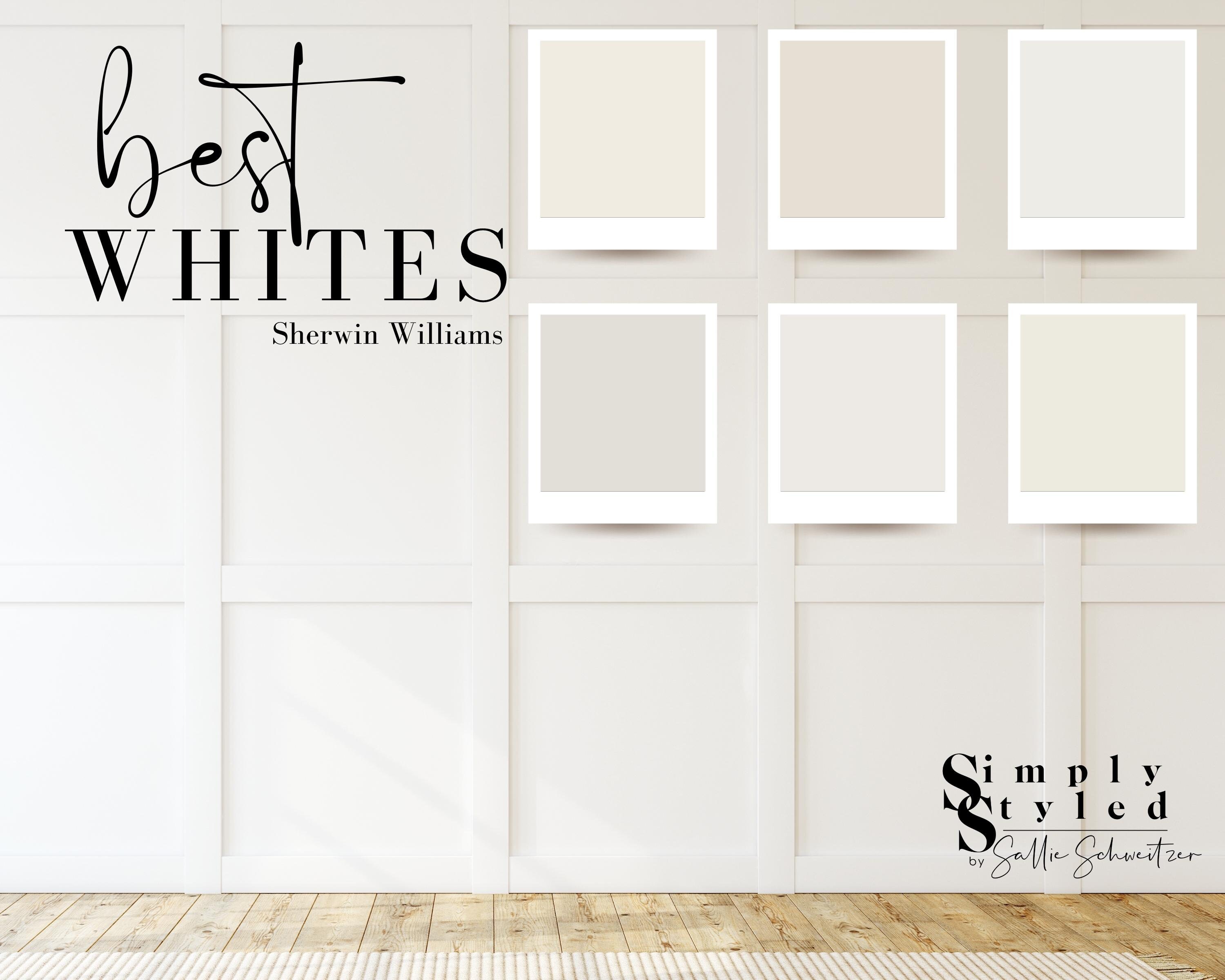 Interior Paint Palette Guide Best Whites | Professional Home Interior ...