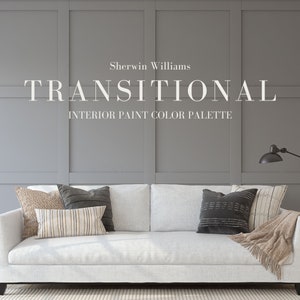 Transitional Interior Paint Palette Guide | Professional Home Interior ...