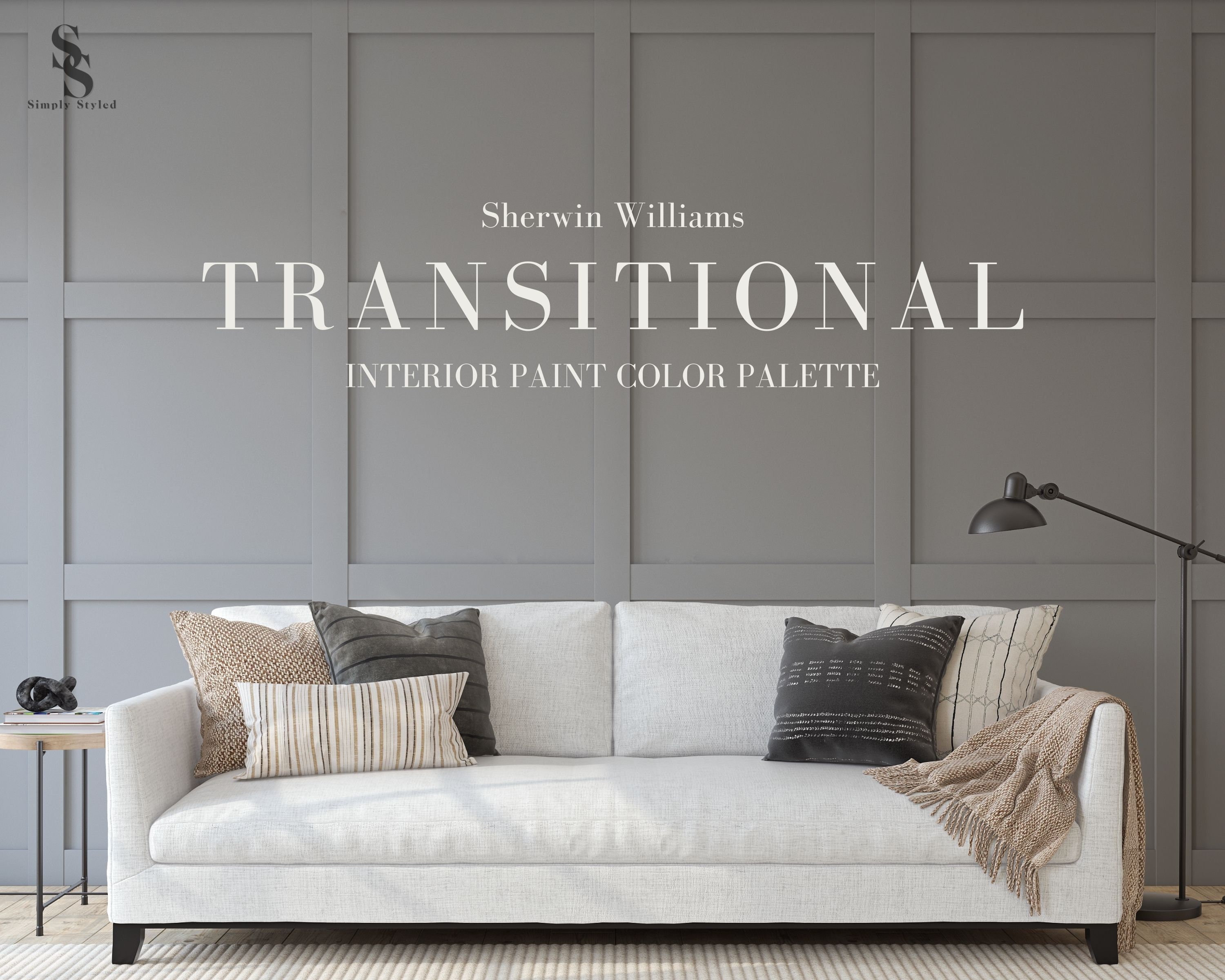 Transitional Interior Paint Palette Guide | Professional Home Interior ...