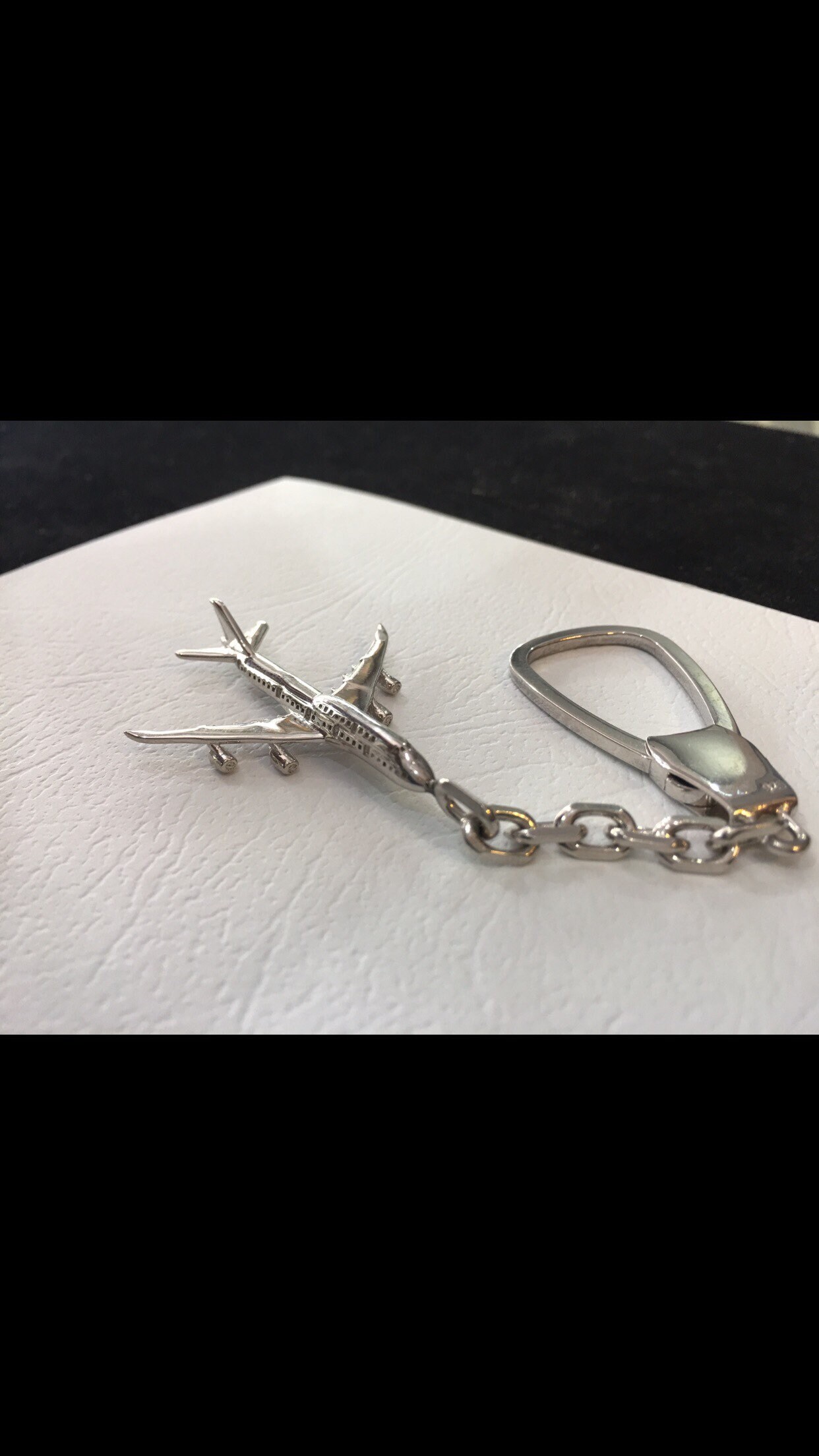 Boeing 747-8 Silver Key Chain - Etsy