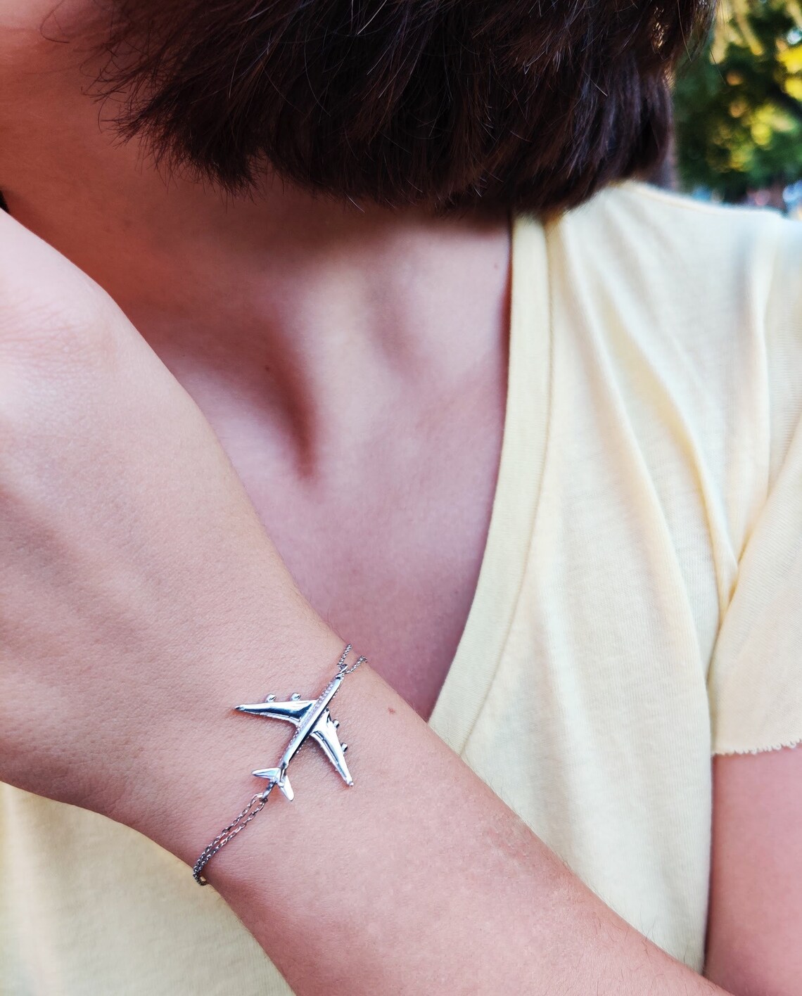 Airbus A380 Silver Bracelet - Etsy
